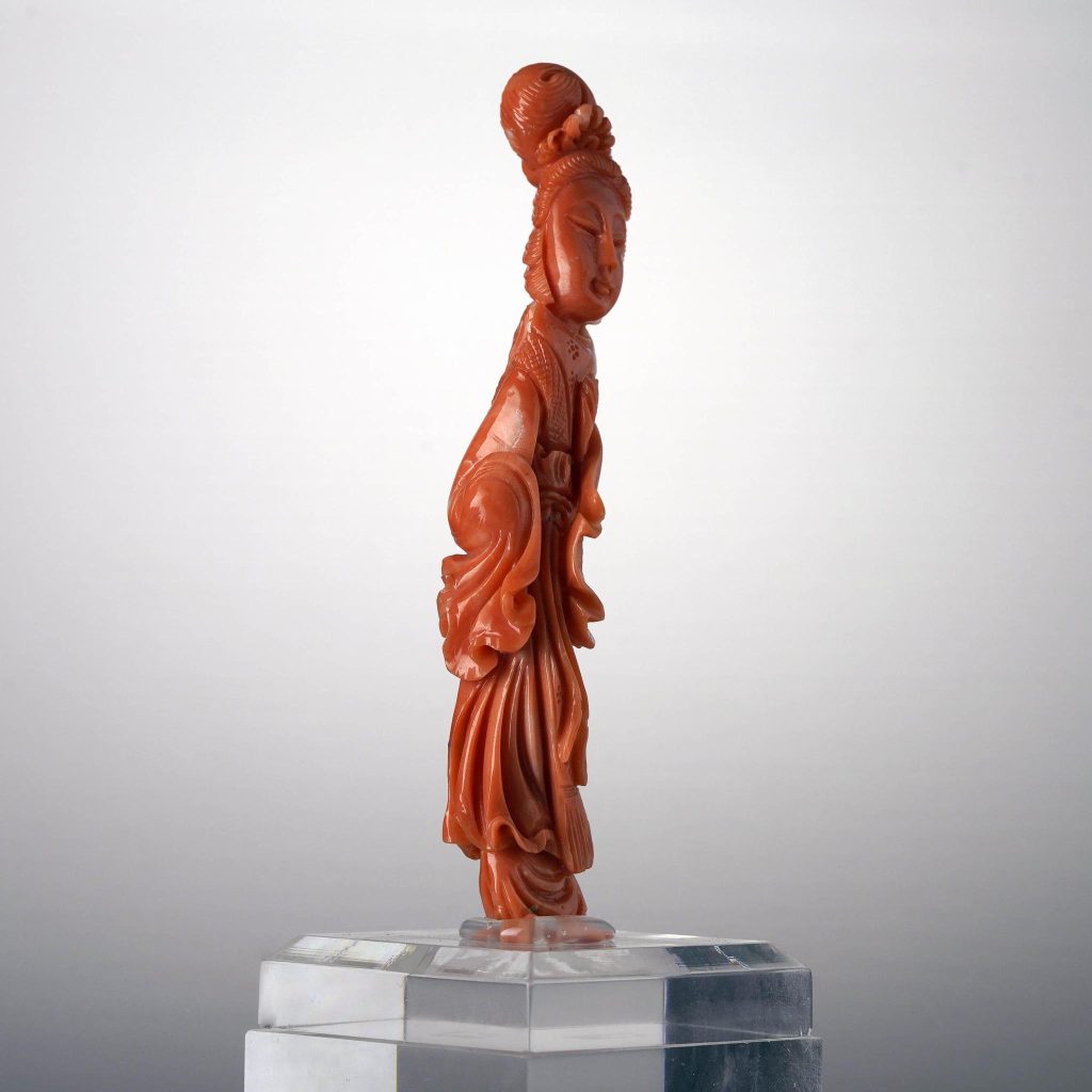 Red Coral Sculpture From Japan – 69 Grams - Astro West