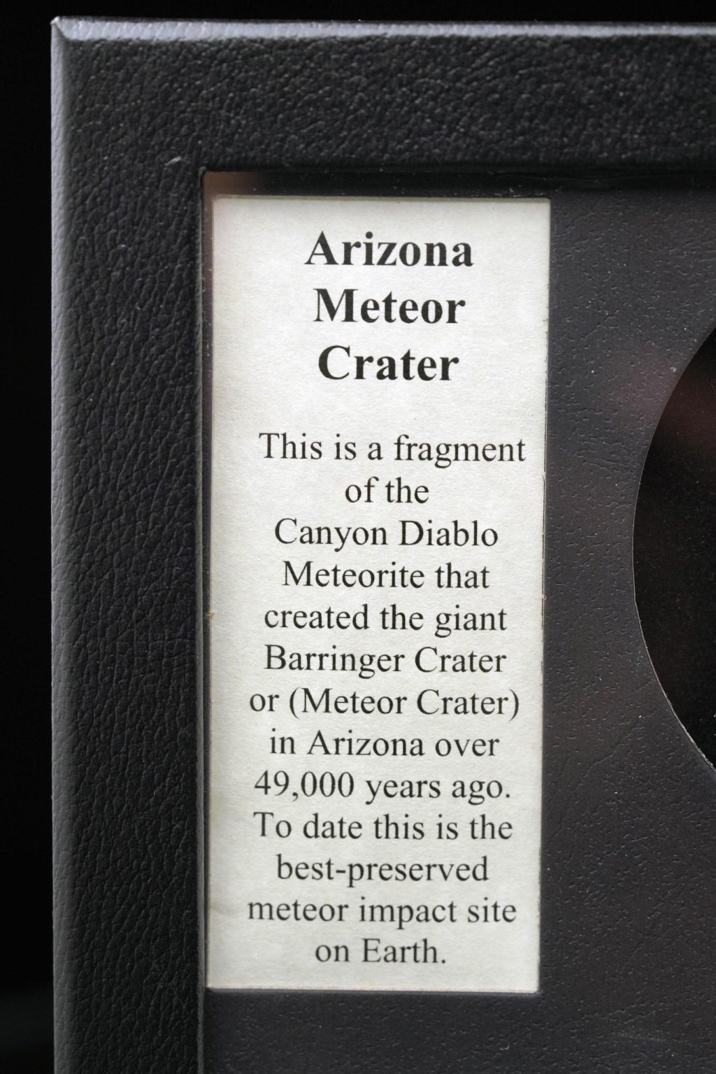 Canyon Diablo Meteorite – Authentic Iron Meteorite in Collector’s ...
