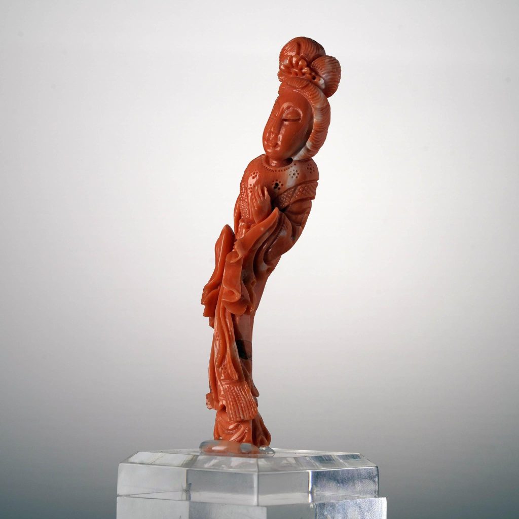 Red Coral Sculpture From Japan – 69 Grams - Astro West