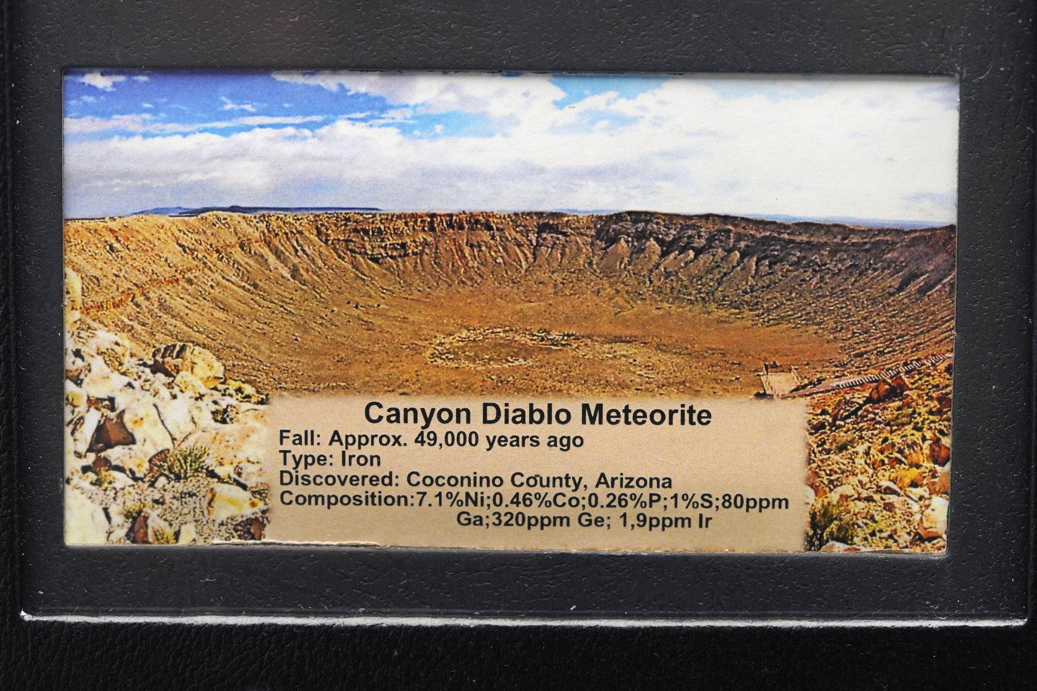 Canyon Diablo Meteorite – Authentic Iron Meteorite in Collector’s ...
