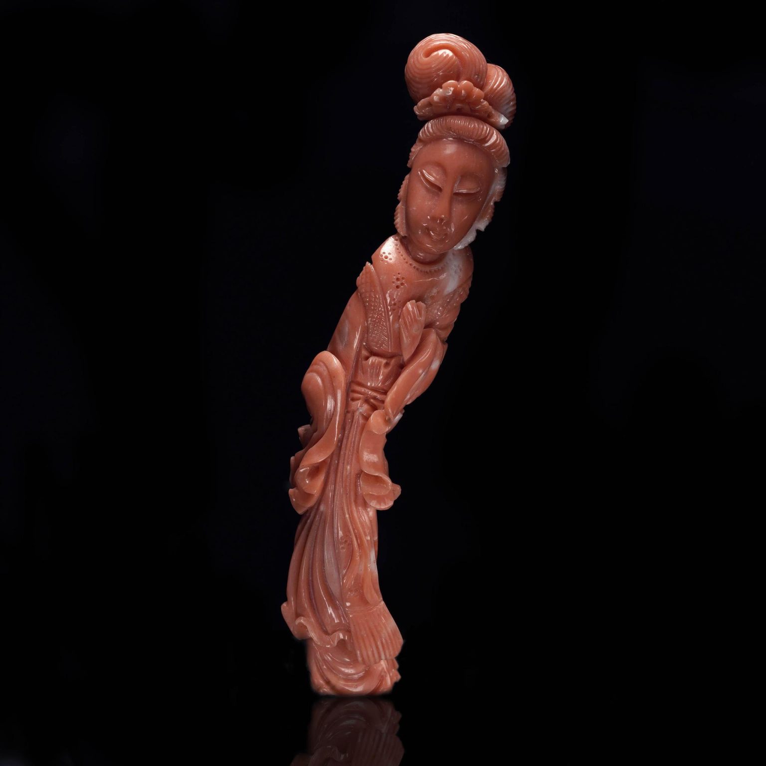 Red Coral Sculpture From Japan – 69 Grams - Astro West