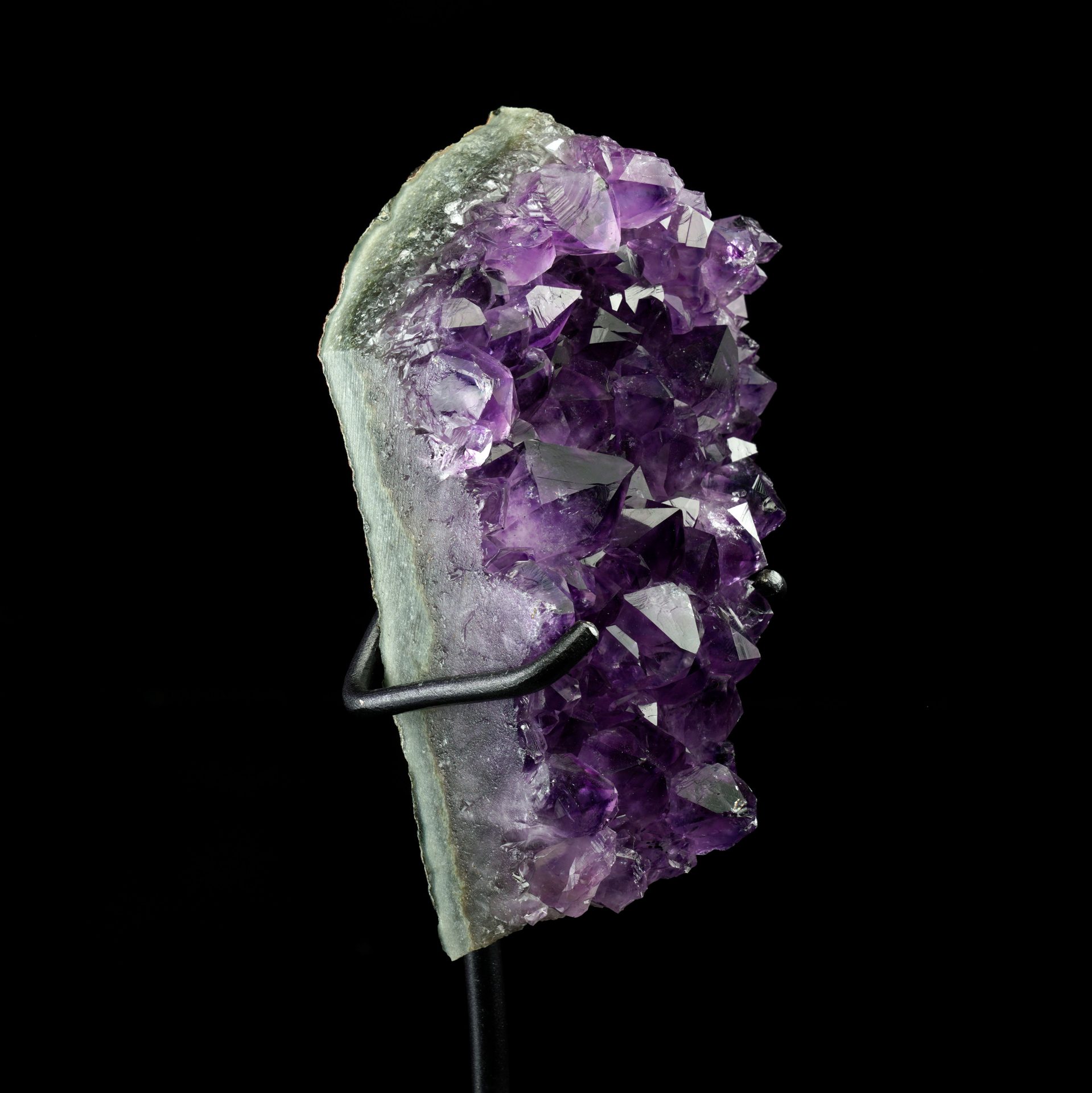 Hand‑Cut Amethyst Crystal on Custom Stand – Peaceful Home Décor Accent ...