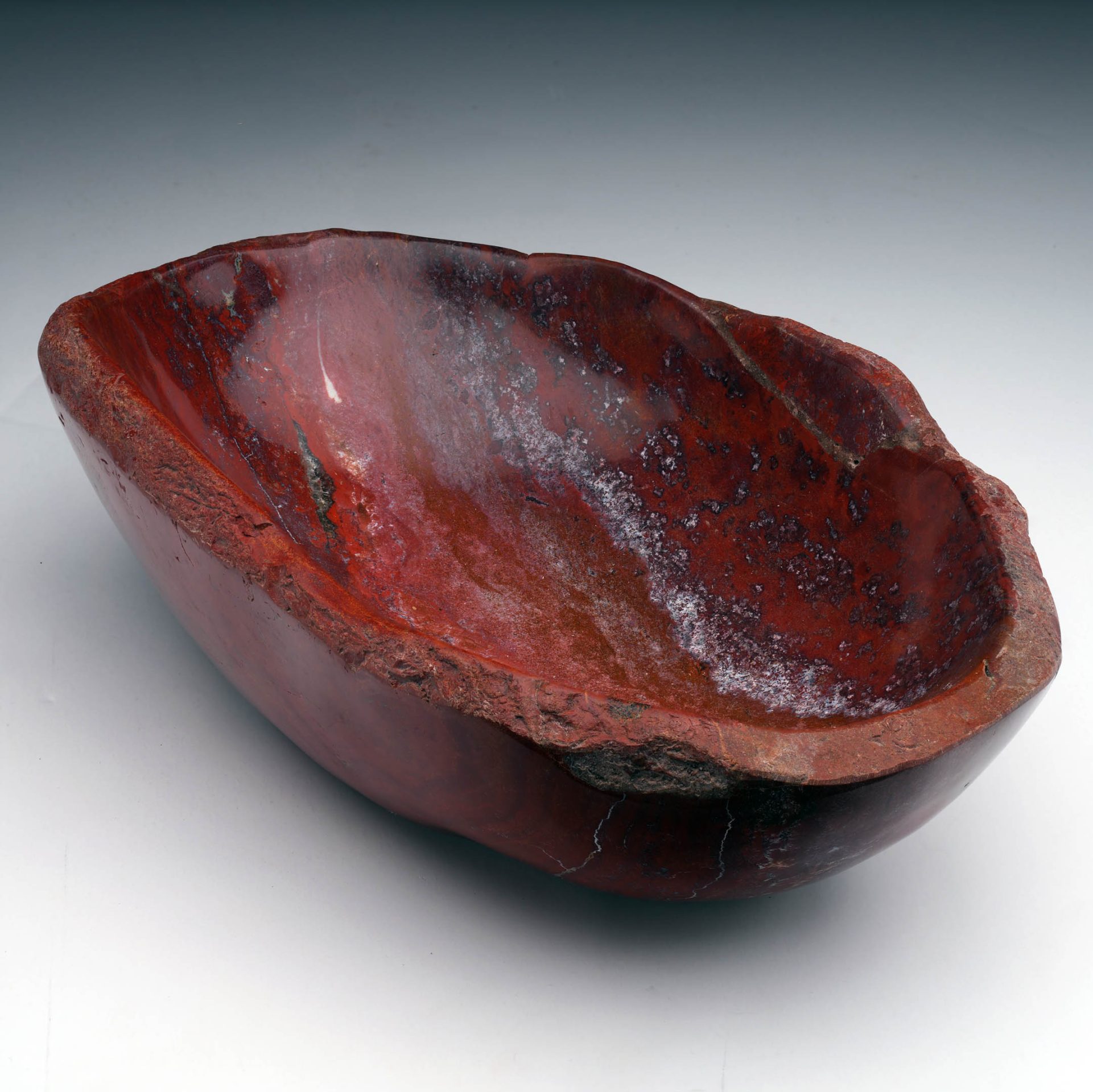 Petrified Wood Bowl from Indonesia – Natural Polished Fossil Accent ...